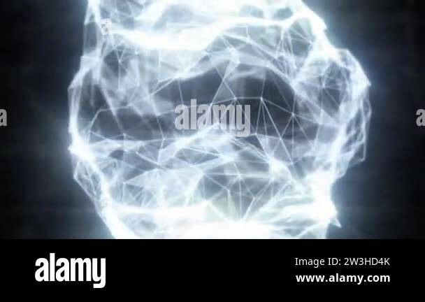 Digital Connected Network Graph Sci-Fi Holographic Projection Matrix ...