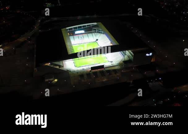 Corinthians Arena Stadium at night in Itaquera, Sao Paulo, Brazil ...