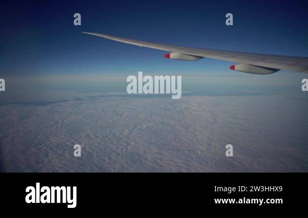 4K, Wonderful clouds with light sun from above, as seen through ...