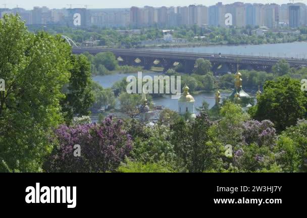 Multi-storey Houses On THe Left Bank Of The Dnieper Kiev Spring ...