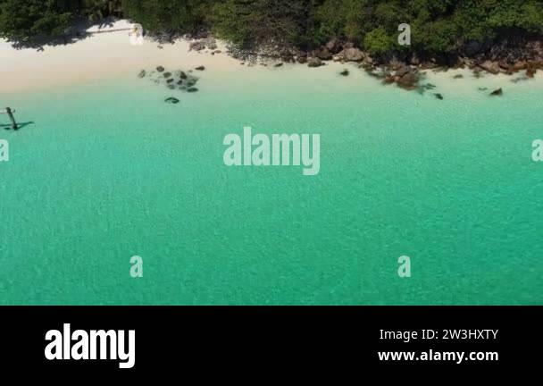 Footage B-roll of myanmar island beach ocean waves, Beautiful tropical ...