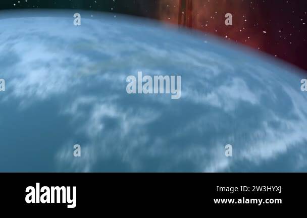 Earth Zoom Out. Beautiful 3D animation Stock Video Footage - Alamy