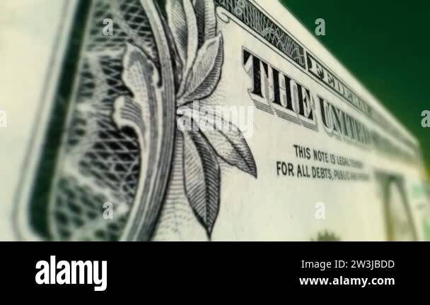 One Dollar Bill 3D Move Stock Video Footage - Alamy