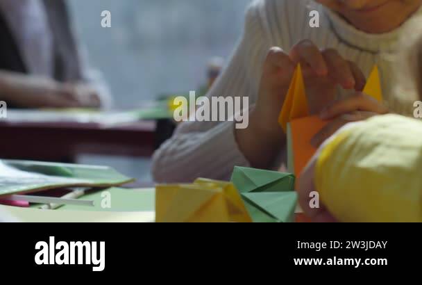 Paper Origami Kids Make Origami From Colored Paper Origami Contest ...