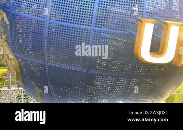 Universal Studios globe at Universal Studios Orlando, a popular theme ...