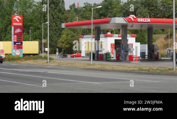 Orlen gas station in Stock Videos & Footage - HD and 4K Video Clips - Alamy