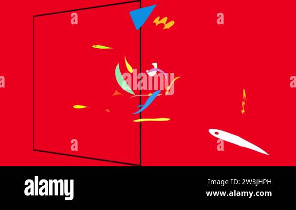 Slowing Down Animation With Springing Effect Of Fancy Old Bird With ...