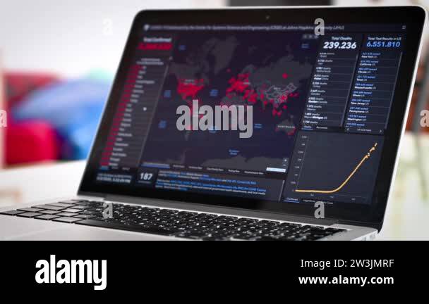 Browsing John Hopkins University Interactive Map Showing Coronavirus ...