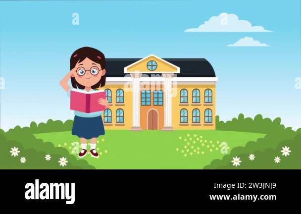 Girl school building Stock Videos & Footage - HD and 4K Video Clips - Alamy