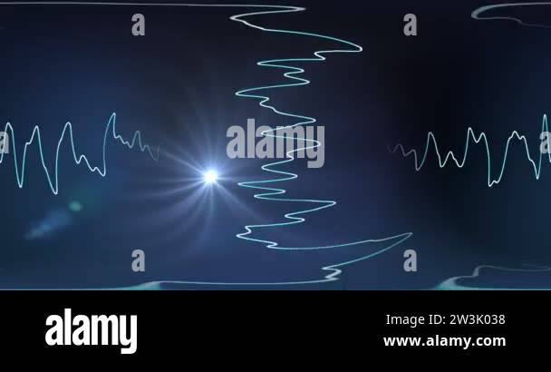 Sound wave oscillogram on the screen Stock Video Footage - Alamy
