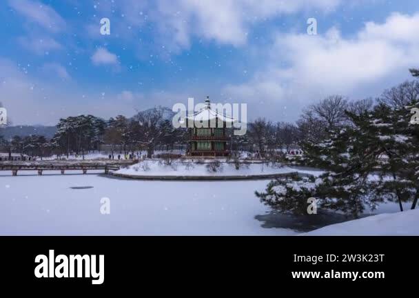 Winter snow of Gyeongbokgung Palace in is one of the most popular ...