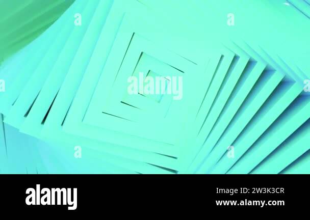 Abstract green squares pattern with offset effect. Animation of white ...