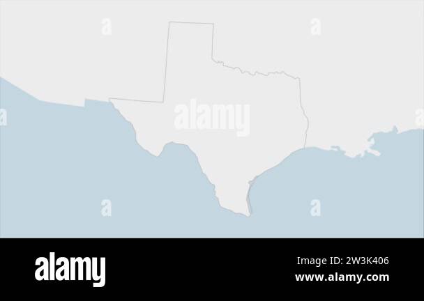 US State Texas map highlighted in Texas flag colors and pin of country ...