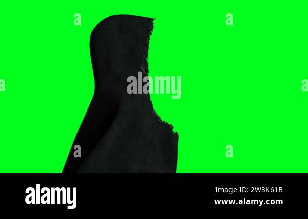Mystery fear ghost animation . dynamic hoodie. Isolate. Realistic 4k ...