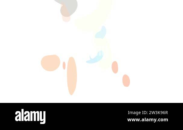Linear Bounce And Spin Animation Of Happy Young Boy And Girl Making A ...