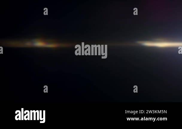 High-quality anamorphic lens flare shot on a cinema camera. Isolated 4k ...