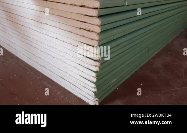 Pallet drywall sheets plasterboard Stock Videos & Footage - HD and 4K ...