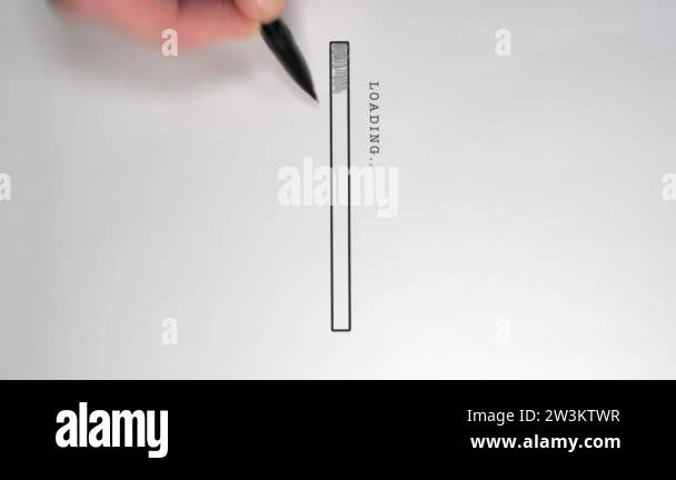 A vertically oriented animated concept idea of the status bar Stock ...