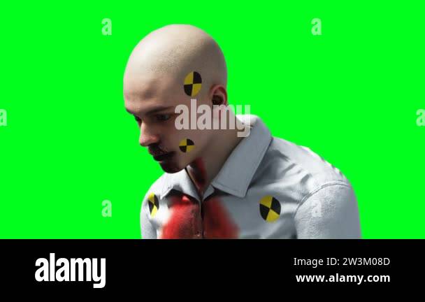 People dummy animation. Test drive. Realistic 4k animation Stock Video ...