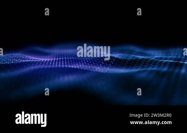 Seamless loop technology network background concept. Blue hexagonal ...