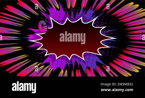 Game Over comic book word animation. Retro Cartoon Popup Style ...