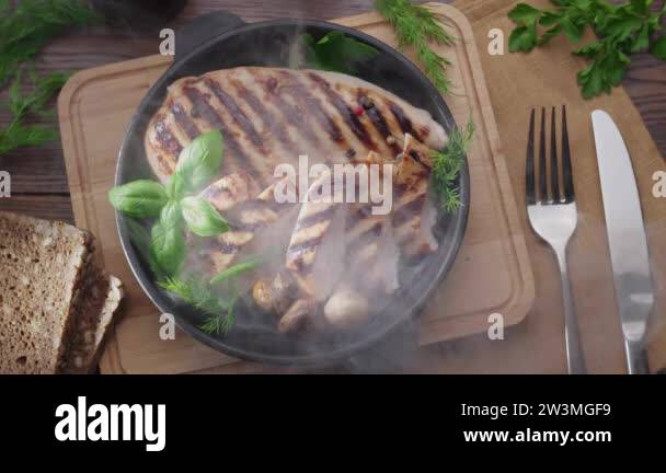 Steam chicken piece Stock Videos & Footage - HD and 4K Video Clips - Alamy
