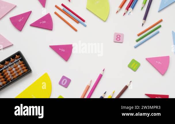 Stop motion animation of school background, intro template back to ...