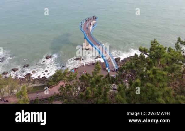 Scenery of Cheongsapo Daritdol Observatory Skywalk, Haeundae, Busan, South Korea, Asia Stock ...
