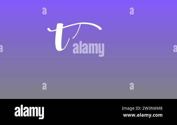 Thank you - Handwritten calligraphy lettering text. Footage with text ...