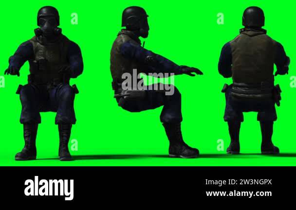 Military soldier animation. Phisical, motion, blur. Realistic 4k ...