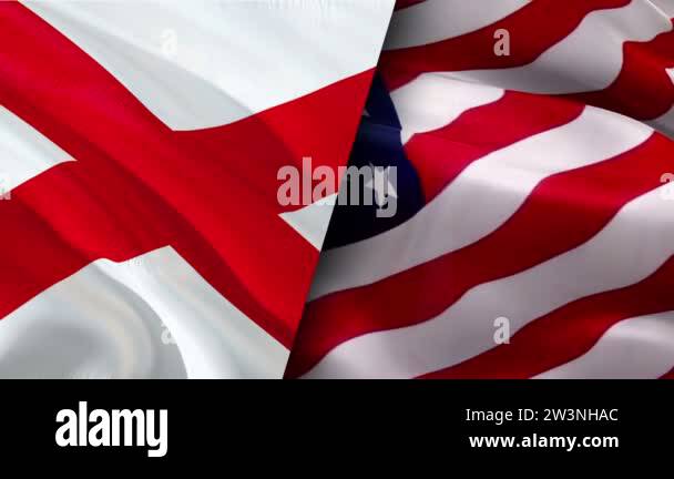 Alabama flag video waving in wind. Realistic US State Flag background ...