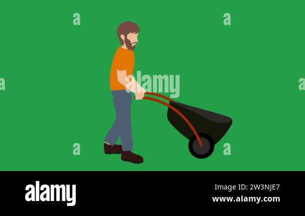 Wheelbarrow cartoon Stock Videos & Footage - HD and 4K Video Clips - Alamy