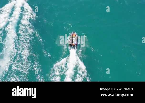 Navy Commando special forces on rubber boats roaring across the sea ...