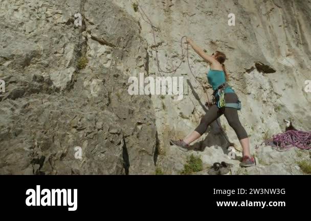 Female rock climber sits Stock Videos & Footage - HD and 4K Video Clips ...