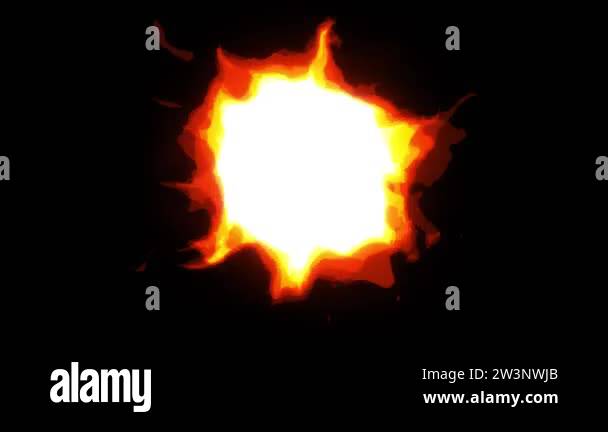 Comic Manga Fire Fx Dynamic Action Patterns/4k animation of a comic ...