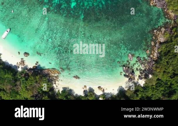 Footage B-roll of myanmar island beach ocean waves, Beautiful tropical ...