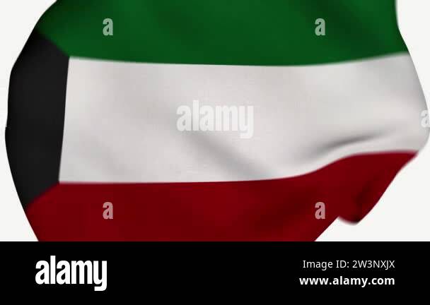 Kuwait Crumpled Fabric Flag Intro. Arabic Flags, Kuwait Flag ...
