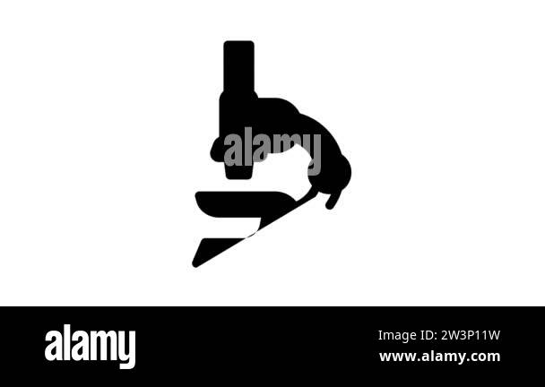 Microscope symbol icon black Stock Videos & Footage - HD and 4K Video ...