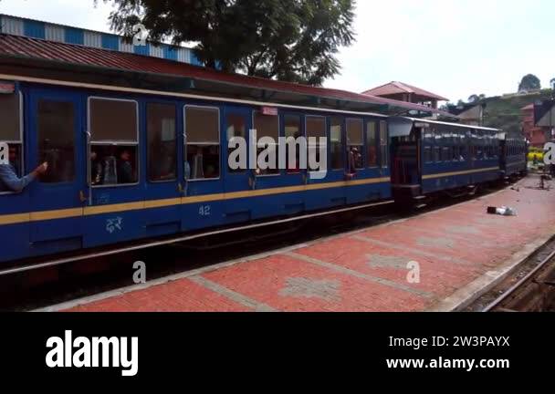 Coonoor, Tamil Nadu, India - Circa December 2019. View of Coonoor train ...