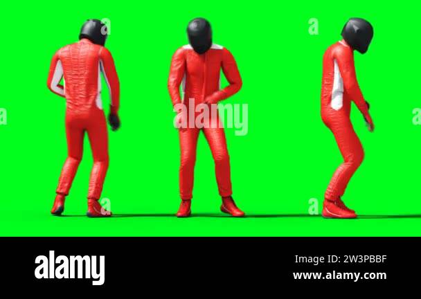 Racer car animation. Phisical motion blur. Realistic green screen 4k ...