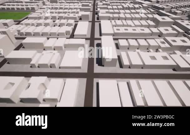 White city. Technology design. Town plan. Interior design. 3d shape ...