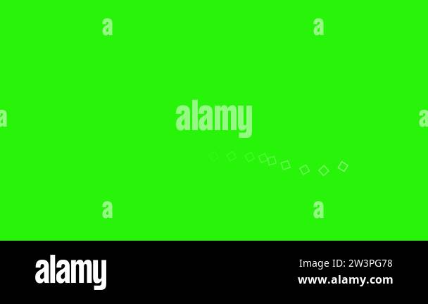 Short line and shapes animation effects elements on green screen chroma ...