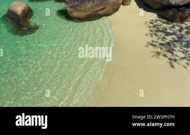 Footage B-roll of myanmar island beach ocean waves, Beautiful tropical ...