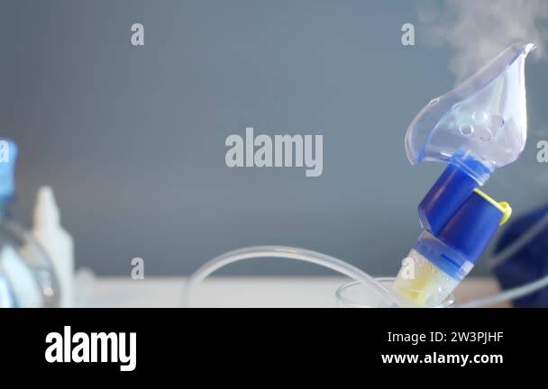 Oxygen mask of nebulizer, medical equipment for pneumonia, covid, sars ...