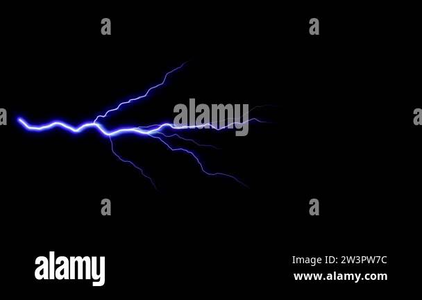 Lightning Thunder Strikes Fx Loop/ 4k animation of action dynamic ...