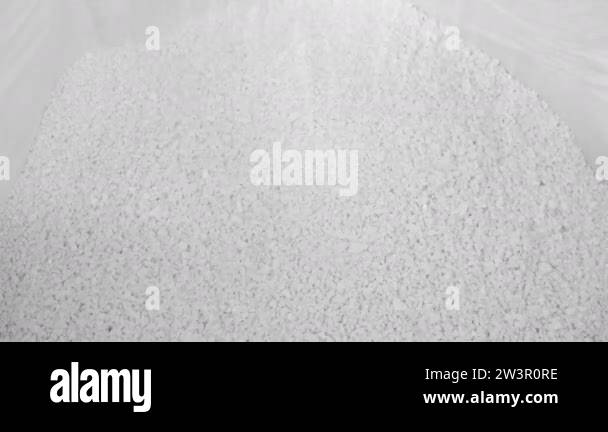 White hard grinded plastic comes out of the cyclone of the machine by ...