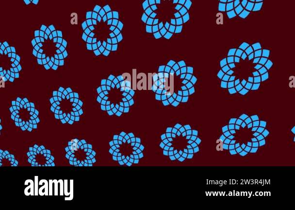 Color Pattern With Geometric Shapes On A Minimal Black Background Horizontally And Vertically