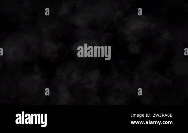 Seamless loop animation gray black smoke on a black background. Looping ...
