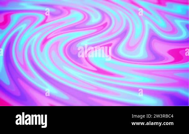 Seamlessly looping slowly flowing cyan, pink and purple ripples in soft ...