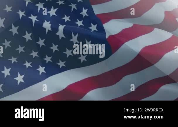 Waving Flag United States Of America. United States of America waving ...